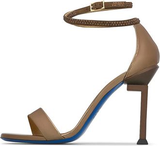 Loriblu Femme, Chaussures, Brun, Taille: 35 EU Sandales &agrave; bride de cheville orn&eacute;es de micro cristaux