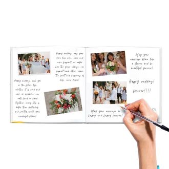 Generic Hochzeitsausschnittalbum f&uuml;r Schilder, Besucherregister der Geburtstagsfeiern, Eintrittsbuch | Partyg&auml;steb&uuml;cher mit festem Einband f&uuml;r Hochzeitsempf&auml;n