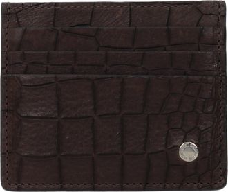 Orciani Porte Document Homme Cuir Marron/&Eacute;b&egrave;ne
