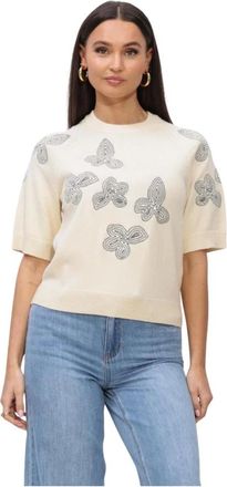 Object Object, Damen, Strickwaren, Beige, XSGr&ouml;&szlig;e