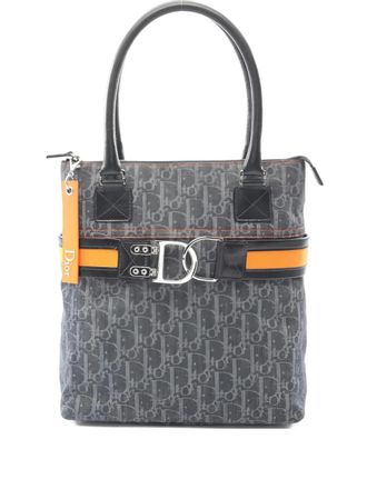 Dior sac cabas Flight Line &agrave; motif Trotter - Bleu