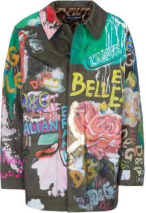 Dolce & Gabbana Damen, Jacken, Mehrfarbig, 4XSGröße