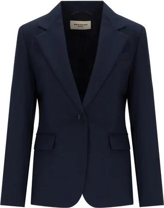 Weekend by Max Mara BLAZER LAMINE BLEU MAX MARA WEEKEND