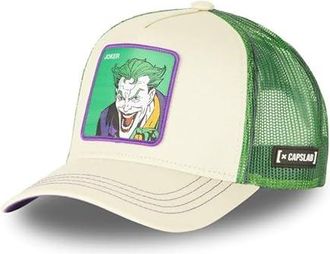 Capslab Joker DC Batman Beige Green Trucker Cap - One-Size