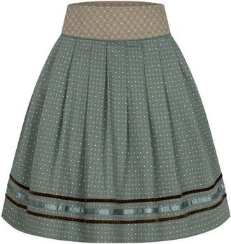 N&uuml;bler Dirndl N&Uuml;BLER Trachtenrock Giulia, Damen, Gr. 36, EURO, gr&uuml;n, Obermaterial: 100% Baumwolle CO., Kleider, Topseller