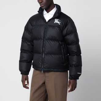 Burberry Highlands schwarze Nylon-Daunenjacke