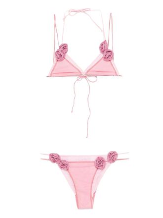 Os&eacute;ree mesh two-piece bikini - Rosa
