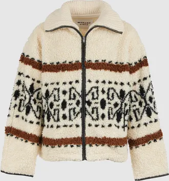 Isabel Marant Manteau Lijka Ecru, Capsule Festive