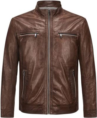 Milestone Herren Lederjacke MSETHAN