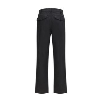 Burberry Mens Check Chino Black Cotton