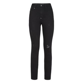 Philipp Plein Damen, Jeans, Schwarzk, W27Gr&ouml;&szlig;e