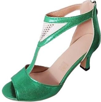 Generic Escarpins talons hauts pour femme Confortable 2025 Sandales d&eacute;t&eacute; confortables style r&eacute;tro bout rond Mary Jane Femmes Mariages et F&ecirc;tes