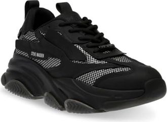 Steve Madden Baskets Possess pour homme, Argenté, 45 EU