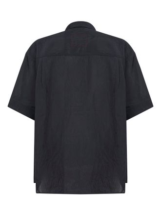 Uma Wang Mens Navy Blue Viscose Shirt
