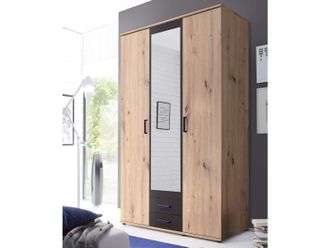 M&ouml;belando Kleiderschrank Dreht&uuml;renschrank Holzrschrank Schrank Schlafzimmer Cilli I