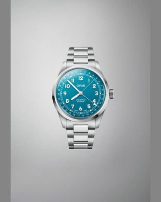 Oris Big Crown Pointer Date 40mm Automatik Edelstahl Blau Herrenuhr 01 754 7798 4065-07 8 20 06