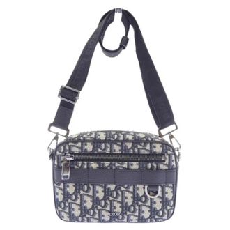 Dior Pre-owned Safari Oblique Jacquard Mini Bag - - Pre-owned - Damen - Blau - ONE SIZE