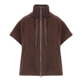Herno Femme, Vestes, Brun, Taille: 38 FR Veste D&eacute;contract&eacute;e