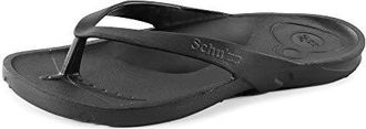 Schu'zz Tong Homme - Confortable, Légère, Ergonomique - Tongs pour Homme en EVA injecté - Idéal pour vos Vacances - Noir, 42 UE