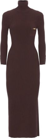 Elisabetta Franchi Damen, Kleider, Braun, LGr&ouml;&szlig;e