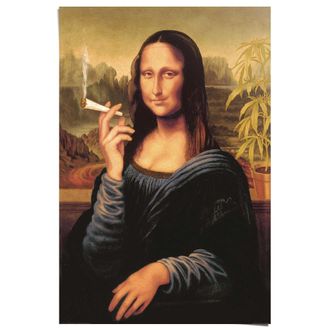 Reinders Poster, Mona Lisa - joint, Hobbyraum, Poster, Wanddeko, Room Decor, 150 gr. gl&auml;nzend Bilderdruckpapier, Braun, 91,5 x 61cm