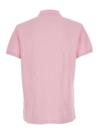 Polo Ralph Lauren Mens Polo Shirt Slim Fit Pink T-Shirts And Polos