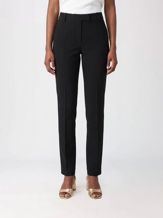 Alberto Biani Pantalon chino slim fit en cr&ecirc;pe technique avec passants de ceinture