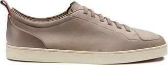 Santoni Homme, Chaussures, Beige, Taille: 42 EU Suede Calf Leather Baskets