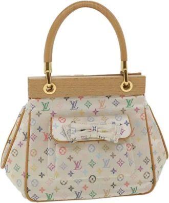 Louis Vuitton Pre-owned Satin sacs-main - Femme - Pre-owned - Blanc - Taille: ONE Size