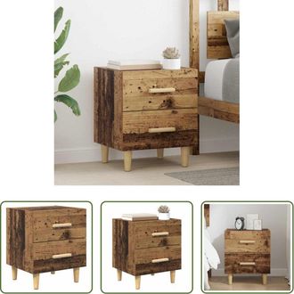 vidaXL vidaXL Meuble de chambre - Armoire de lit Bois ancien 40 x 35 x 47.5cm Bois ding&eacute;nierie