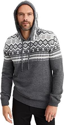 LEIF NELSON Norvégien Pull à capuche pour homme, anthracite, XXL