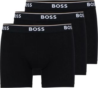 HUGO BOSS BoxerBr 3P Power - - Underwear - Herren - Schwarzk - M