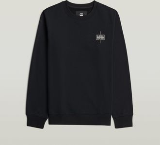 G-Star Logo Sweatshirt - Schwarz - Herren