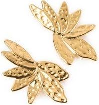 Au Printemps Paris Boucles doreille feuille tropicale