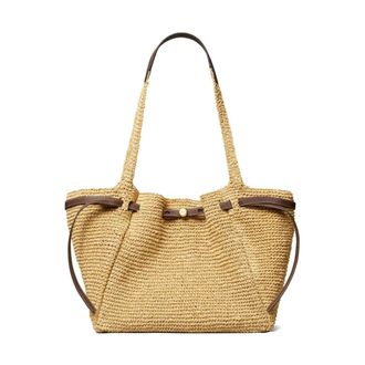 Tory Burch Romy Woven Tote - - Bags - Damen - Beige - ONE SIZE
