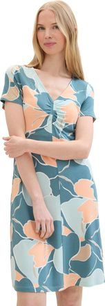 Tom Tailor Damen Stretch Jersey Kleid, abstract flower print, 36