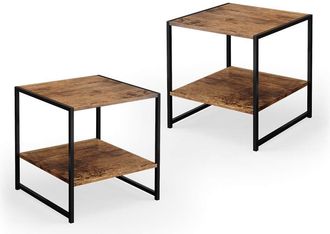 Vicco Nachttisch Fyrk, Antikholz, 2er Set