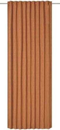 Elbersdrucke Gardine mit verdeckten Schlaufen Sunny 05 Terra-rost Blickdicht 255x140cm 201852 Vorhang für das Wohnzimmer Schlafzimmer Küche Flur Kinderzimmer