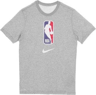 Nike NBA Logo T-Shirt- Grau meliert - - Sport - Herren - Grau - L