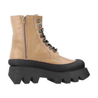 Yellow Femme, Chaussures, Brun, Taille: 39 EU Gants &agrave; lacets