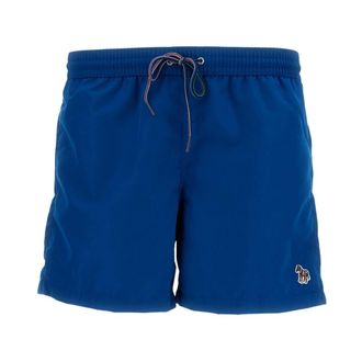 Paul Smith Homme, Maillots de bain, Bleu, Taille: L Zebra Logo Swim Shorts