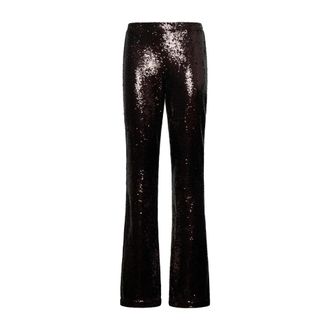Silvian Heach Ausgestellte Hose mit Pailletten - - Trousers - Damen - Braun - XS