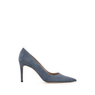 Stuart Weitzman Escarpin Stuart Power 85 en cuir su&eacute;d&eacute;