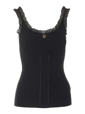 Elisabetta Franchi Top - Noir