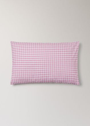 Mango Housse de coussin en coton &agrave; carreaux vichy 50x75 cm rose - Home - 50x75cm - MANGO HOME