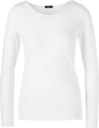 Marc Cain Zartes Langarmshirt - - Tops - Damen - Wei&szlig; - XL