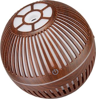 Valiclud Mini Aroma Diffuser Holzoptik Luftbefeuchter LED Farbwechsel Leiser Betrieb für Büro Wohnzimmer Schlafzimmer Aromatherapie Luftbefeuchter Desktop Deko