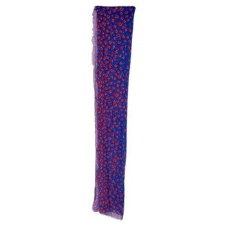 Louis Vuitton Pre-owned Stephen Sprouse Scarf in Multicolor Cashmere - Femme - Pre-owned - Bleu - Taille: ONE Size