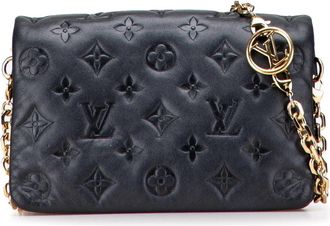 Louis Vuitton Hobo Bags - Monogram Embossed Pochette Coussin - Gr. unisize - in Schwarz - für Damen