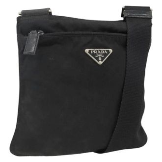 Prada Sac Bandouli&egrave;re Vintage en Nylon Pre-owned - Femme - Pre-owned - Noir - Taille: ONE Size